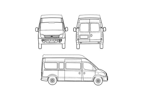 Download Drawing Ldv Maxus Van 2006 In Ai Pdf Png Svg Formats